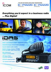 Icom IC-F6122D Spec Sheet - Maximon Solutions
